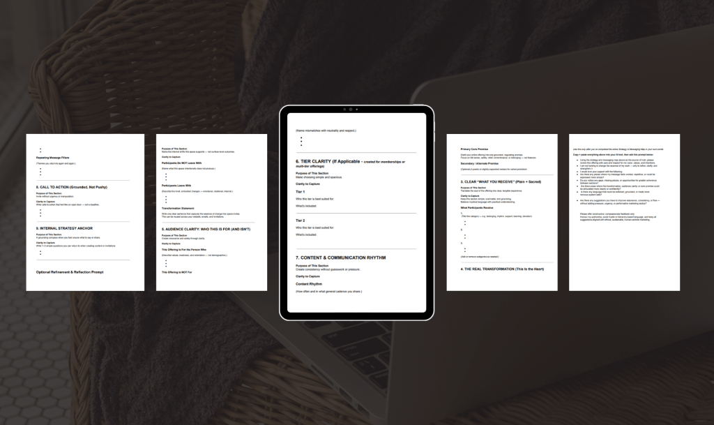 Offering Clarity Strategy Template